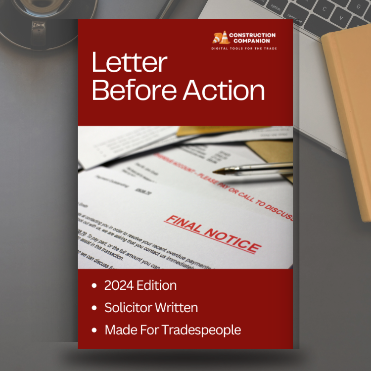 Letter Before Action Template – Construction Companion